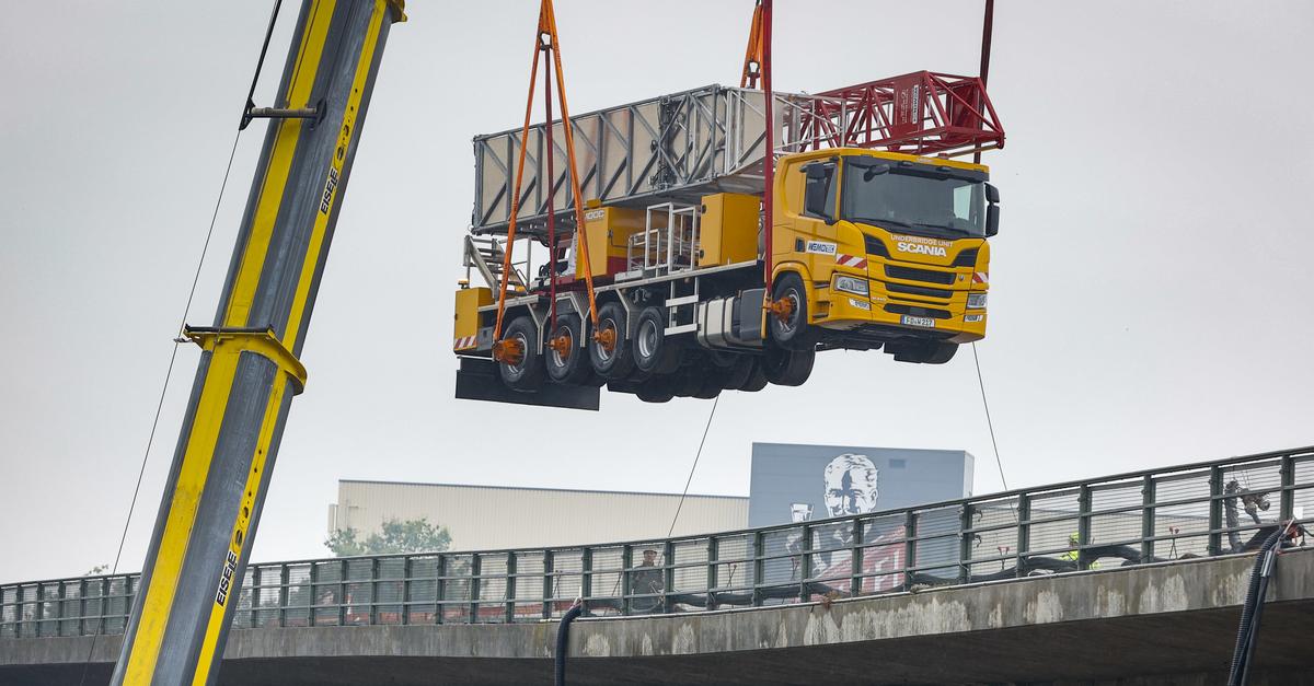 Warum der einsame Laster auf der Salzbachtalbrücke stand
